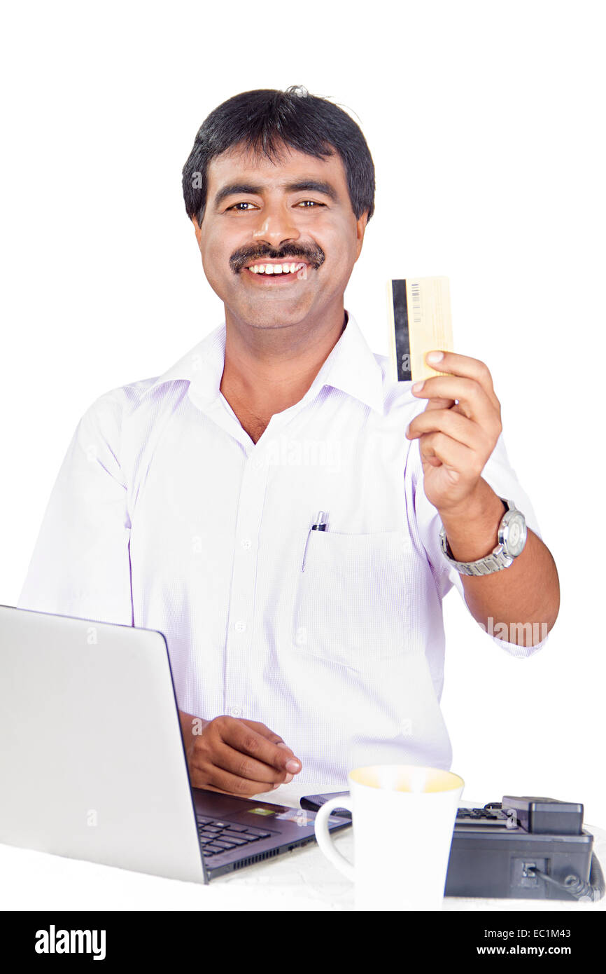 one indian Business man Office Working Stock Photo - Alamy