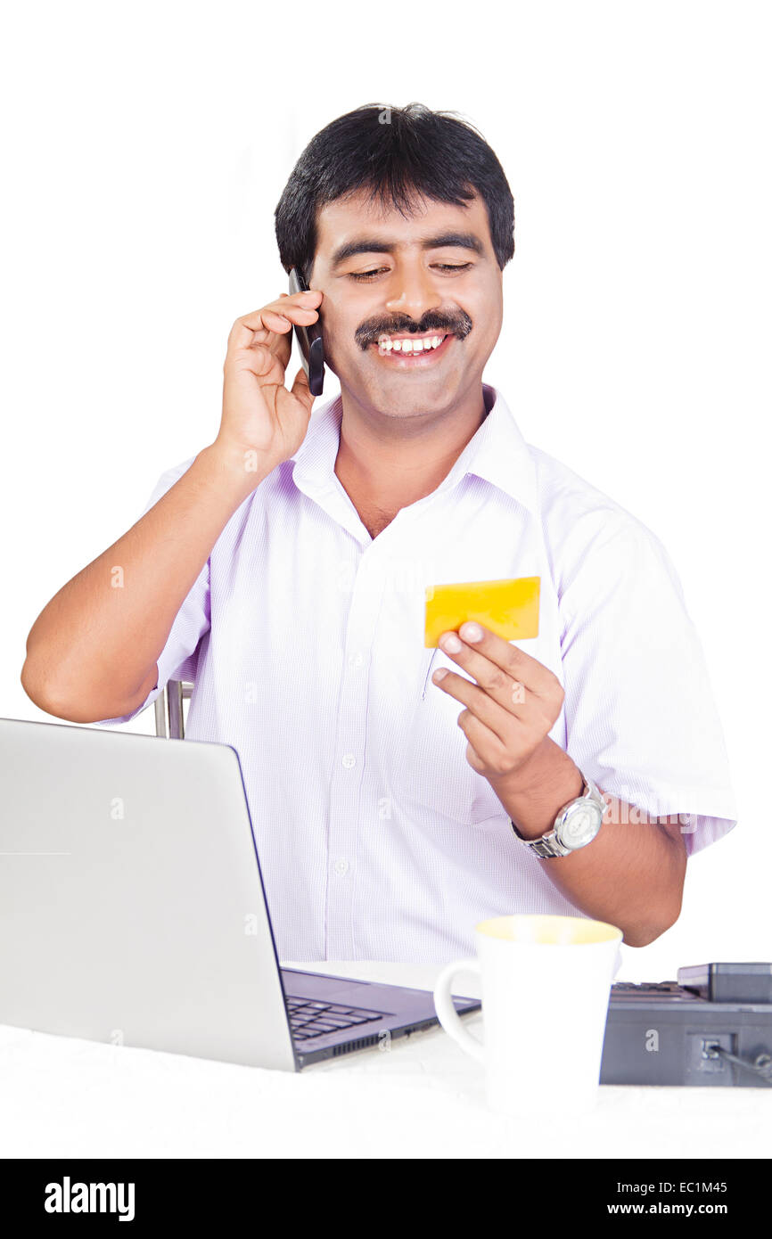 one indian Business man Office Working Stock Photo - Alamy