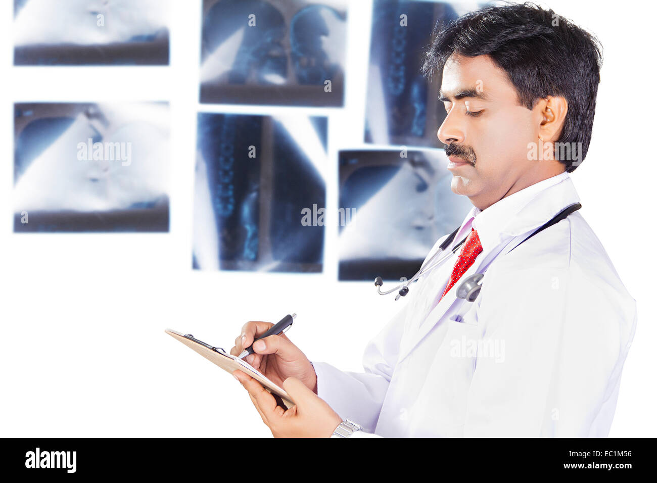 one indian Doctor Report Stock Photo - Alamy