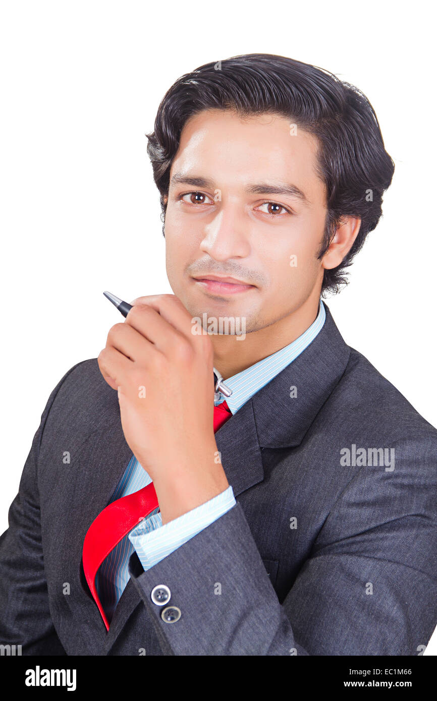 indian Business man working Stock Photo - Alamy