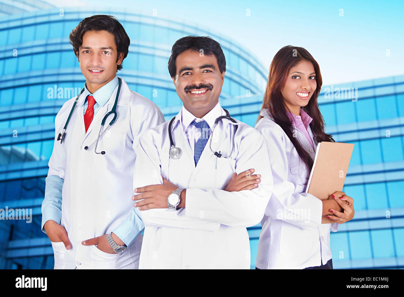 Three confident women pose hi-res stock photography and images - Alamy