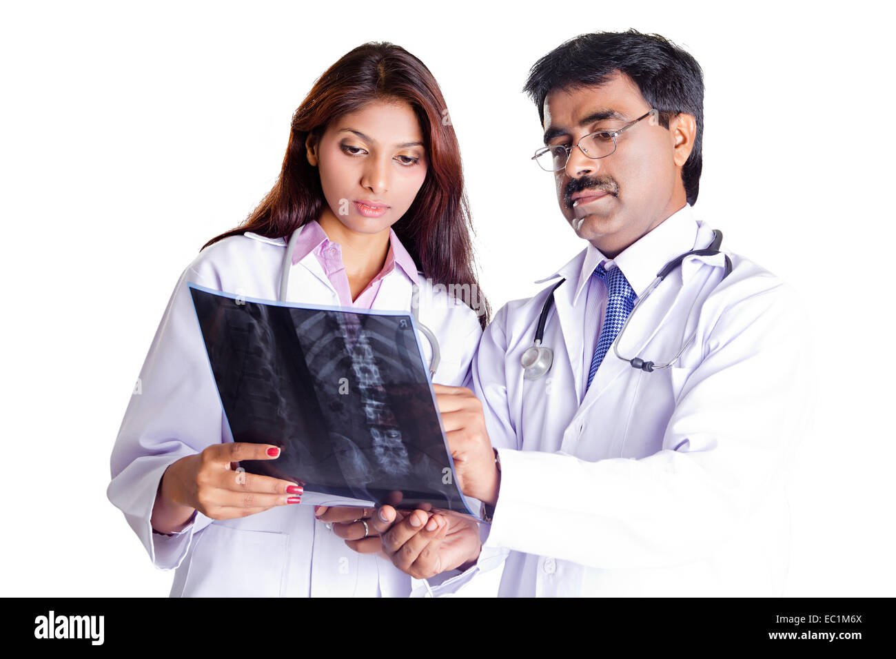 Female doctor discussing medical report hi-res stock photography and ...