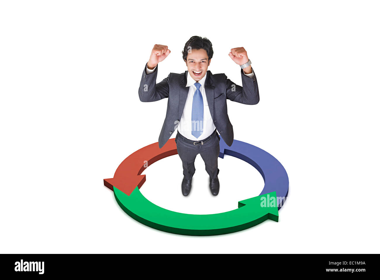 Happy excited indian man Cut Out Stock Images & Pictures - Alamy