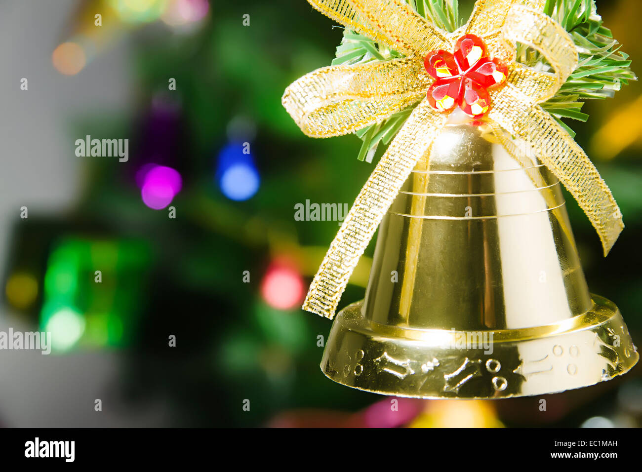 Christmas Festival Tree bell Nobody Stock Photo - Alamy