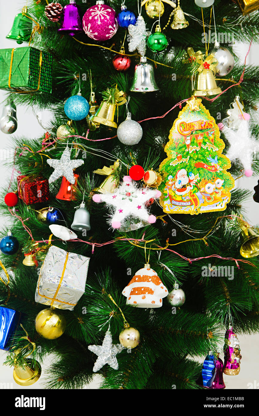 Christmas Festival Tree Decoration Nobody Stock Photo - Alamy