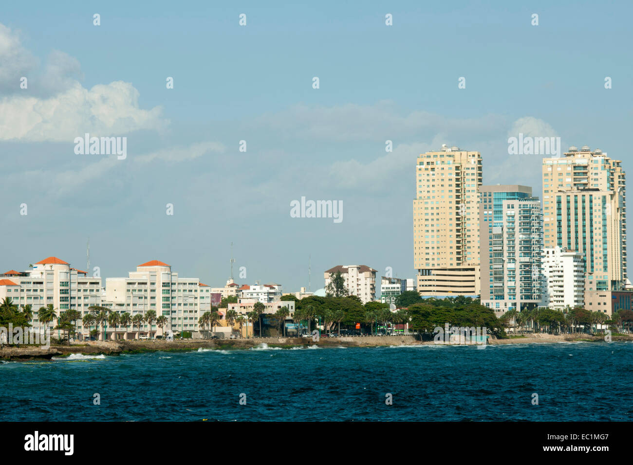 Dominikanische Republik, Santo Domingo, El Malecon (Avenida George ...