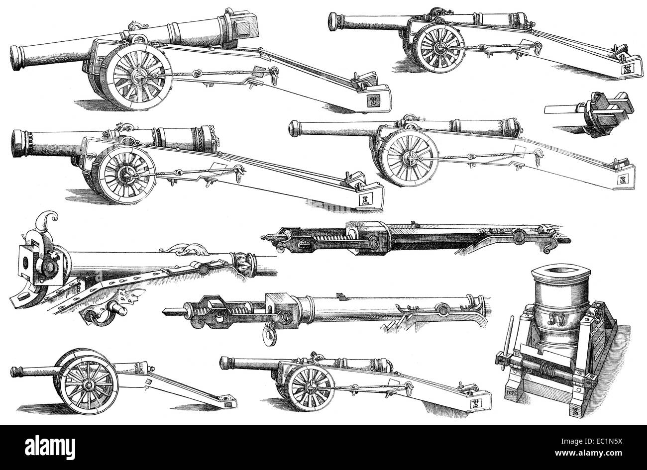 Field artillery gun Cut Out Stock Images & Pictures - Alamy