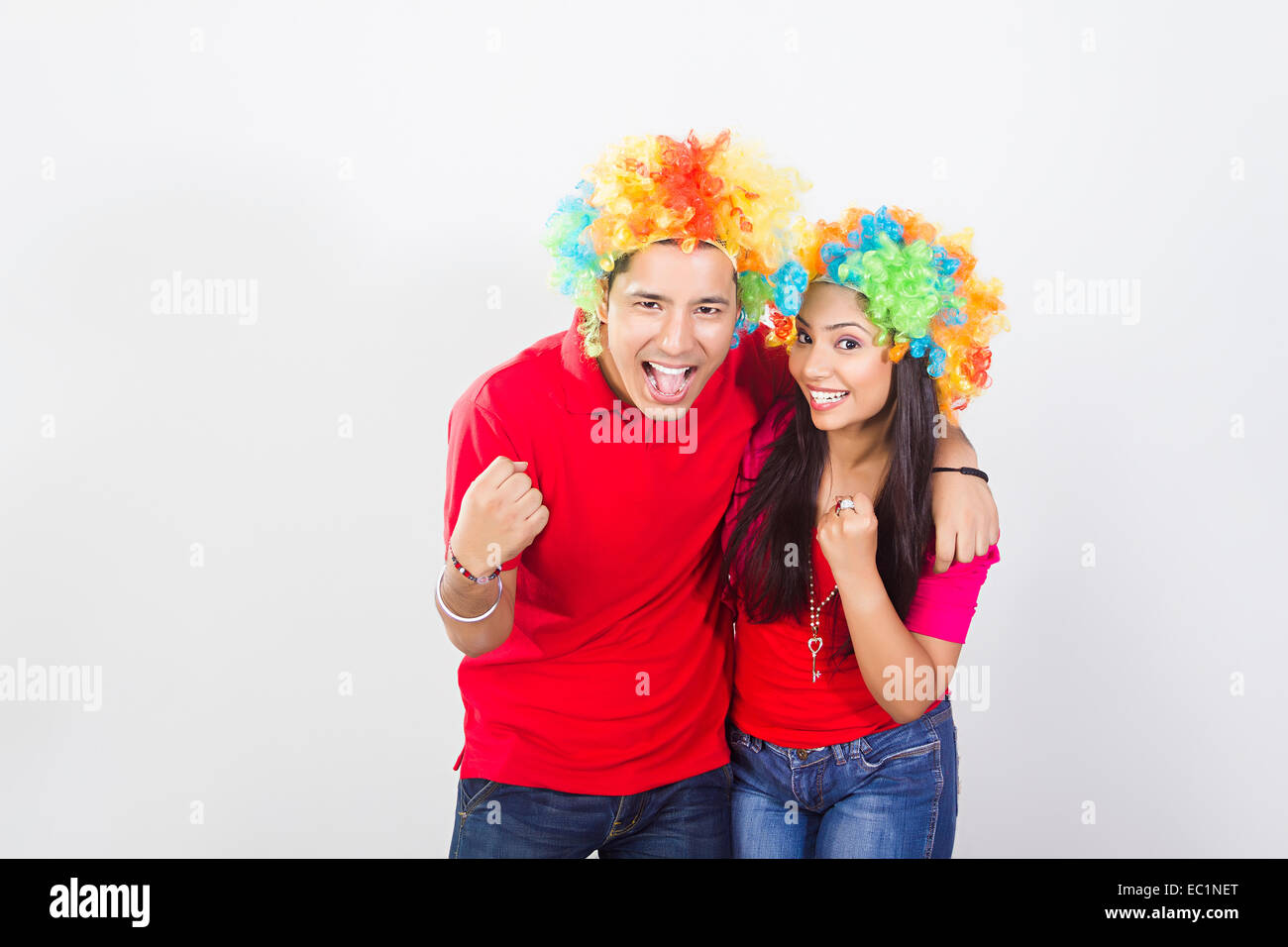 indian couple Toupee Wig Stock Photo - Alamy