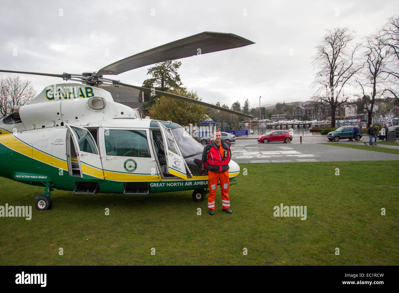 The Great North Air Ambulance Service (GNAAS) helicopter aircraft At ...