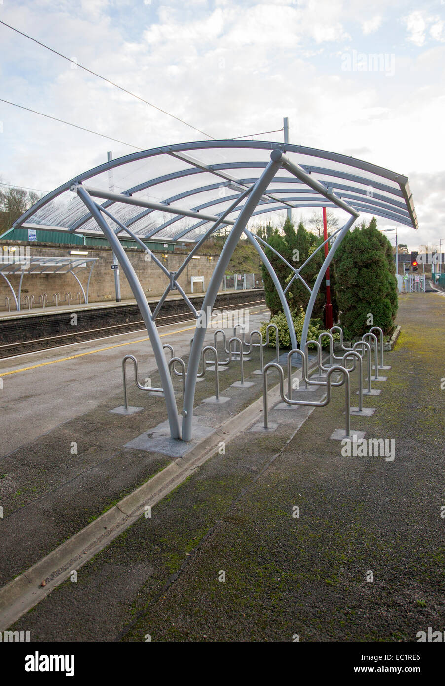 Bike storage train station hi-res stock photography and images - Alamy