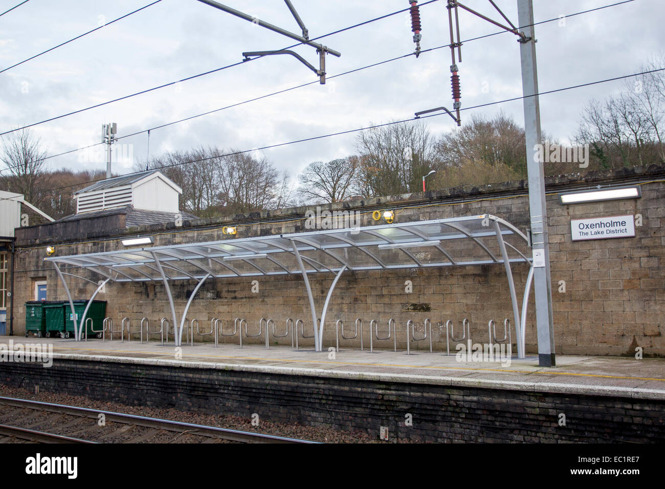 Bike storage train station hi-res stock photography and images - Alamy