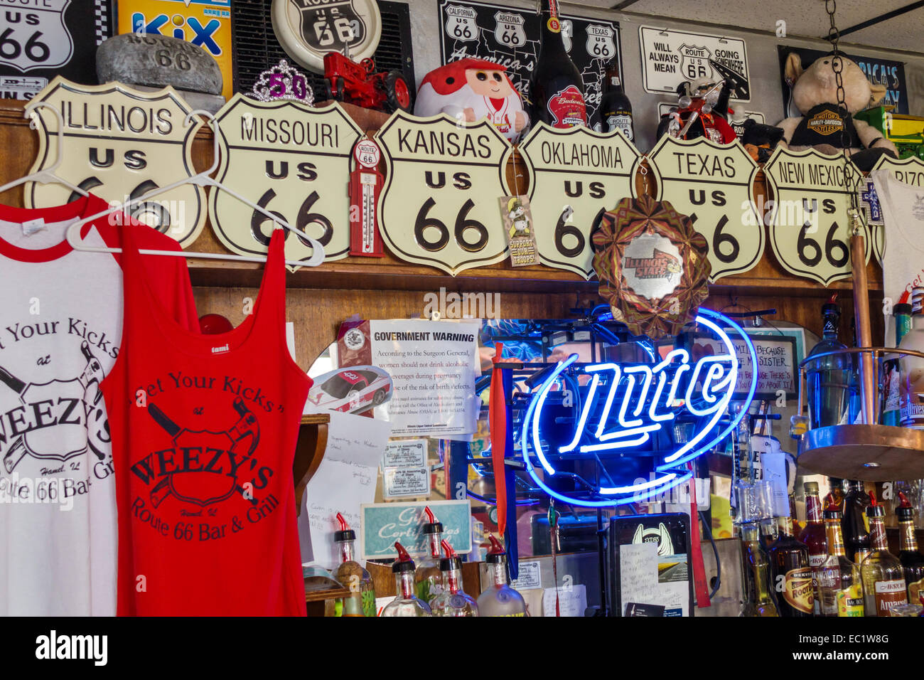 Illinois Hamel,historic highway Route 66,Weezy's,restaurant restaurants ...