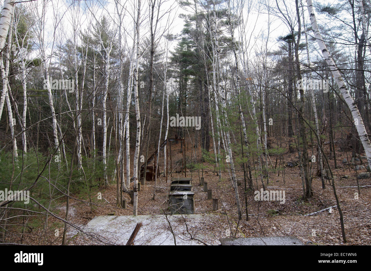 The Old Artillery Battery at Gate 53, The Quabbin Reservoir Stock Photo ...