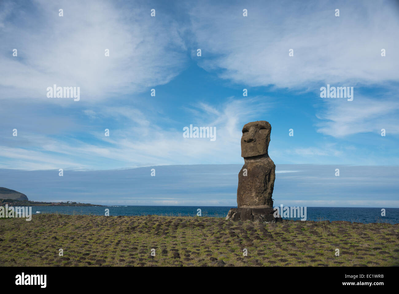 Chile, Easter Island aka Rapa Nui, Hanga Roa. Rapa Nui National Park ...