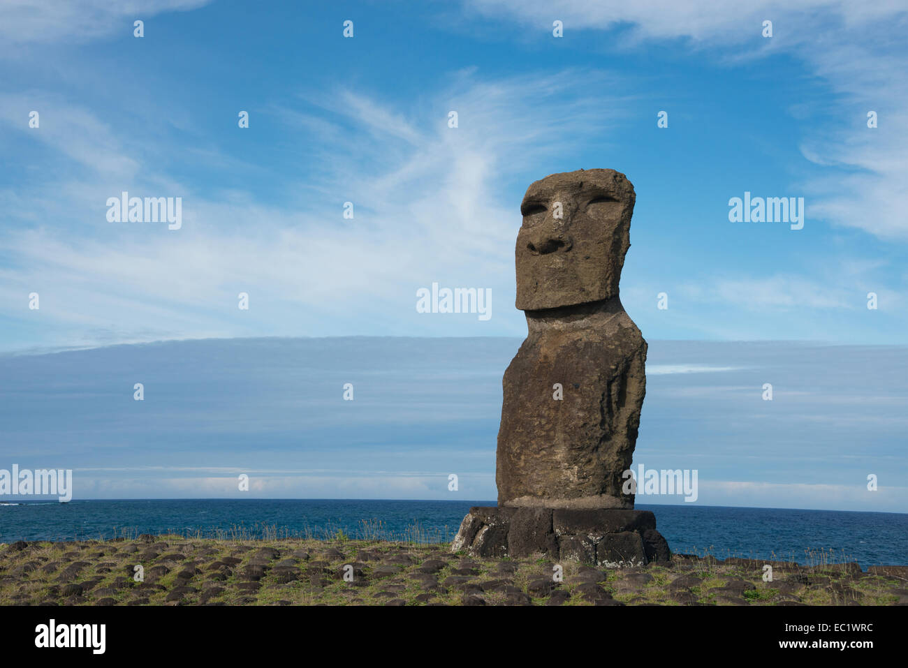 Chile, Easter Island aka Rapa Nui, Hanga Roa. Rapa Nui National Park ...
