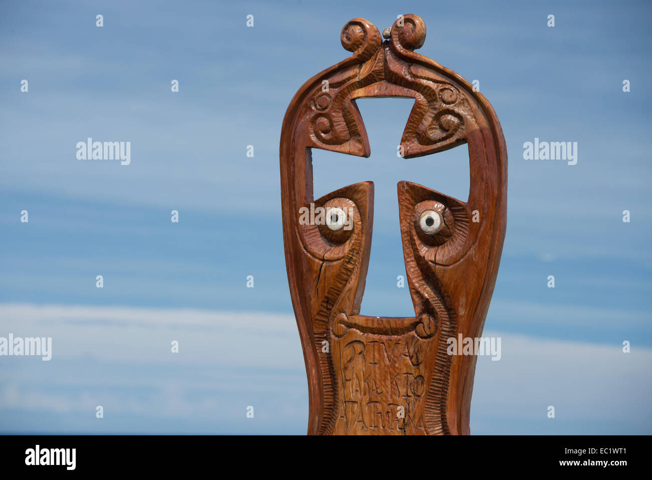 Chile, Easter Island aka Rapa Nui, Hanga Roa. Hanga Roa Cemetery dating ...