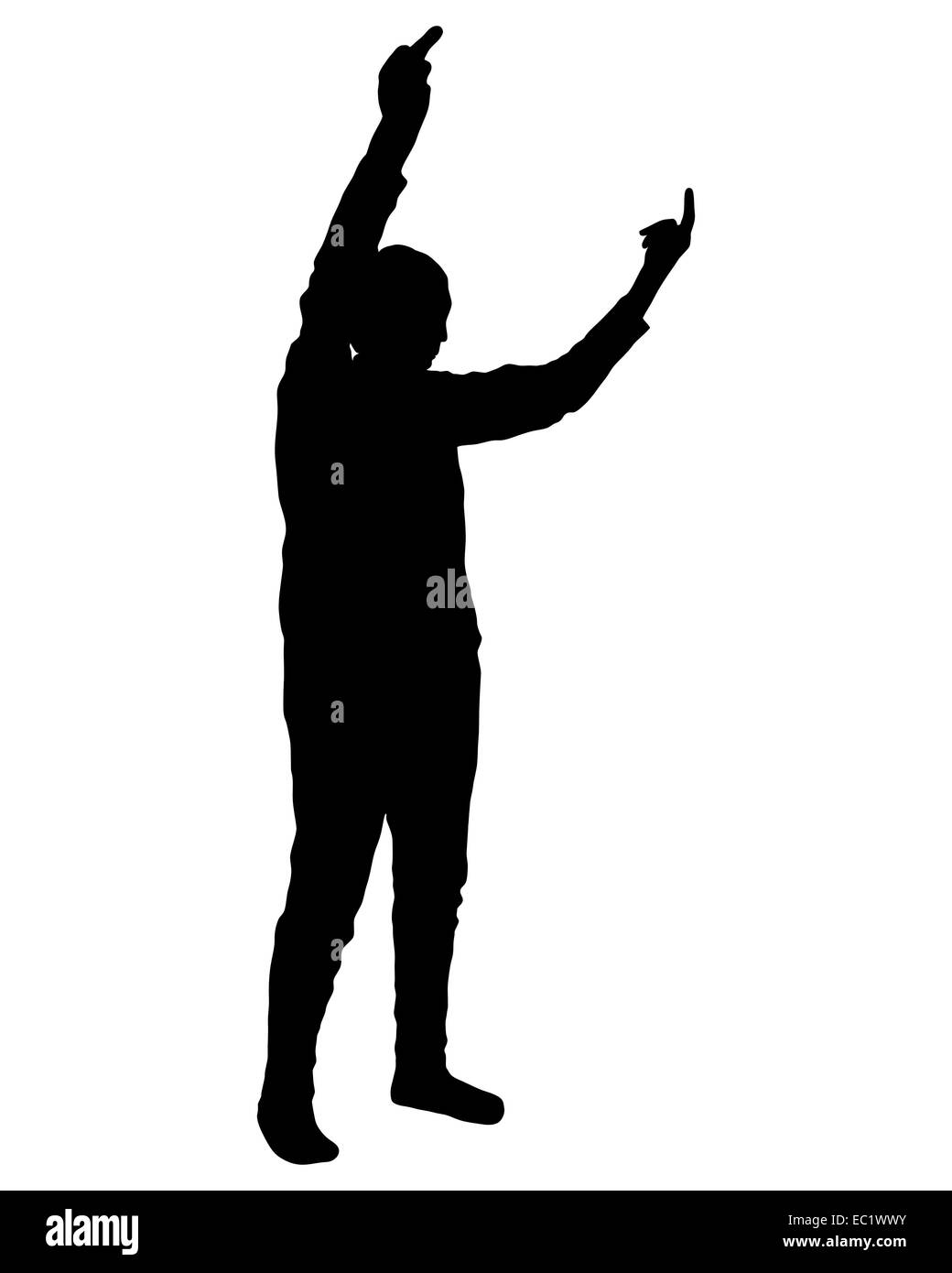 Flip middle finger Black and White Stock Photos & Images - Alamy