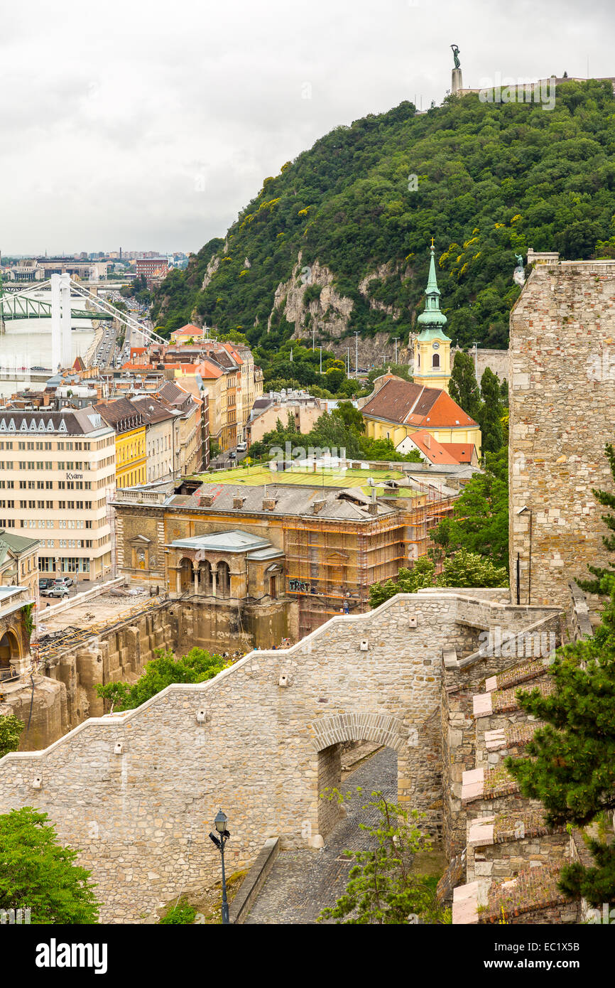 Gellert Hill view with Elizabeth Bridge Stock Photo - Alamy