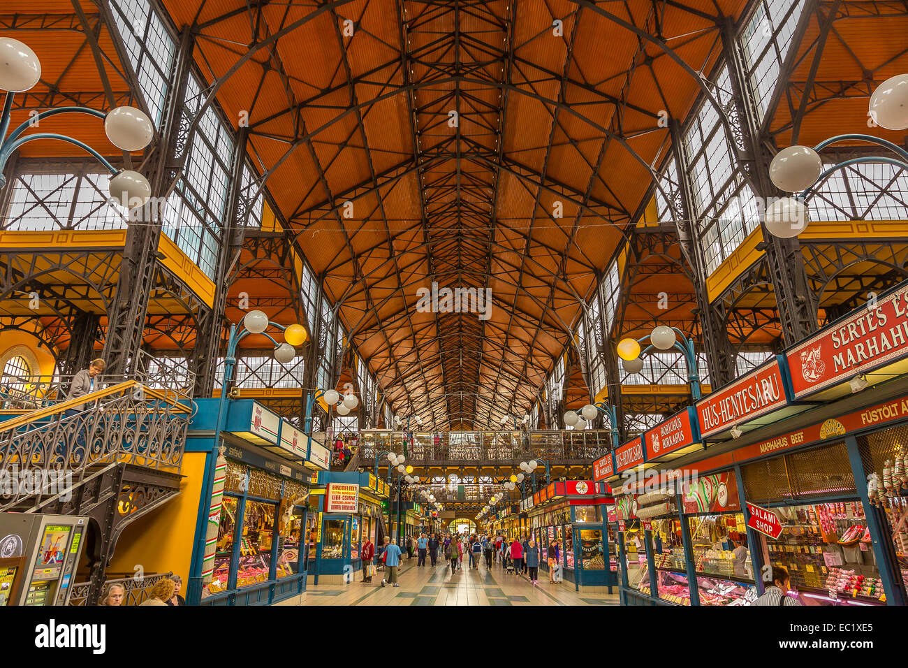 Budapest Great Market Hall Stock Photo - Alamy