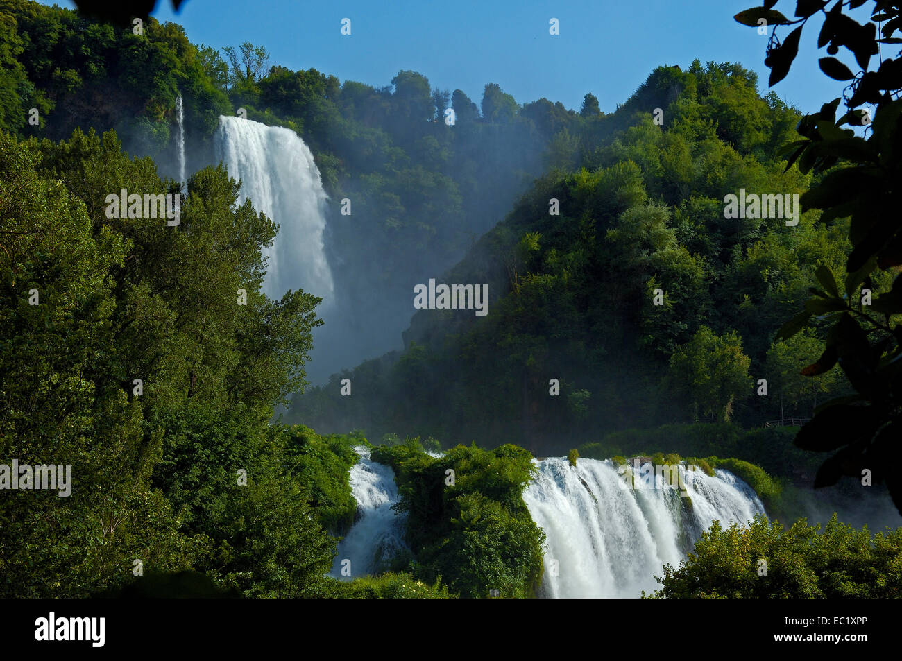 Marmore waterfalls, Cascata delle Marmore, Valnerina, Terni, Umbria ...