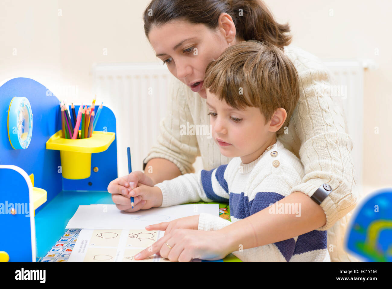 Preschool classroom drawings hi-res stock photography and images - Alamy