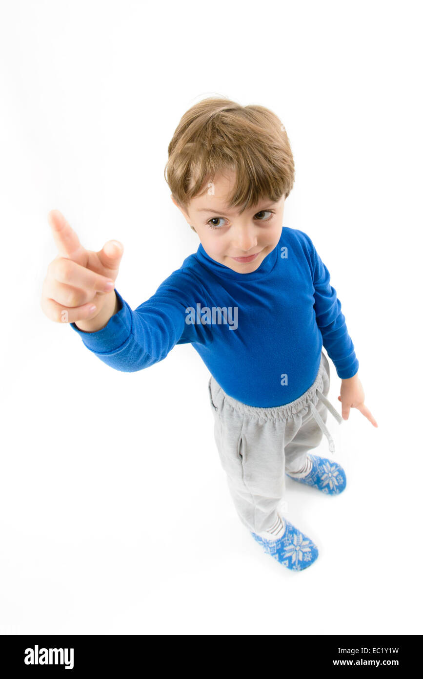 Boy pointing at shoes hi-res stock photography and images - Alamy