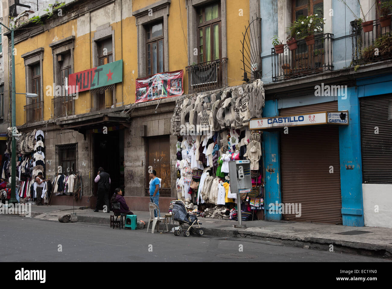 Traditional cloth shop,Mexico city,Mexico Stock Photo - Alamy
