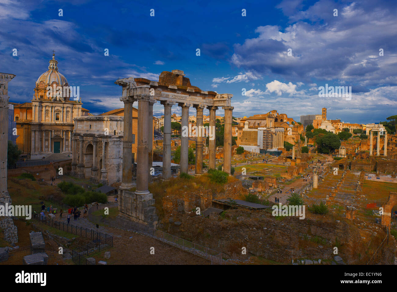 Santi Luca e Martina, Septimius Severus Arch, Church Temple of Saturn ...