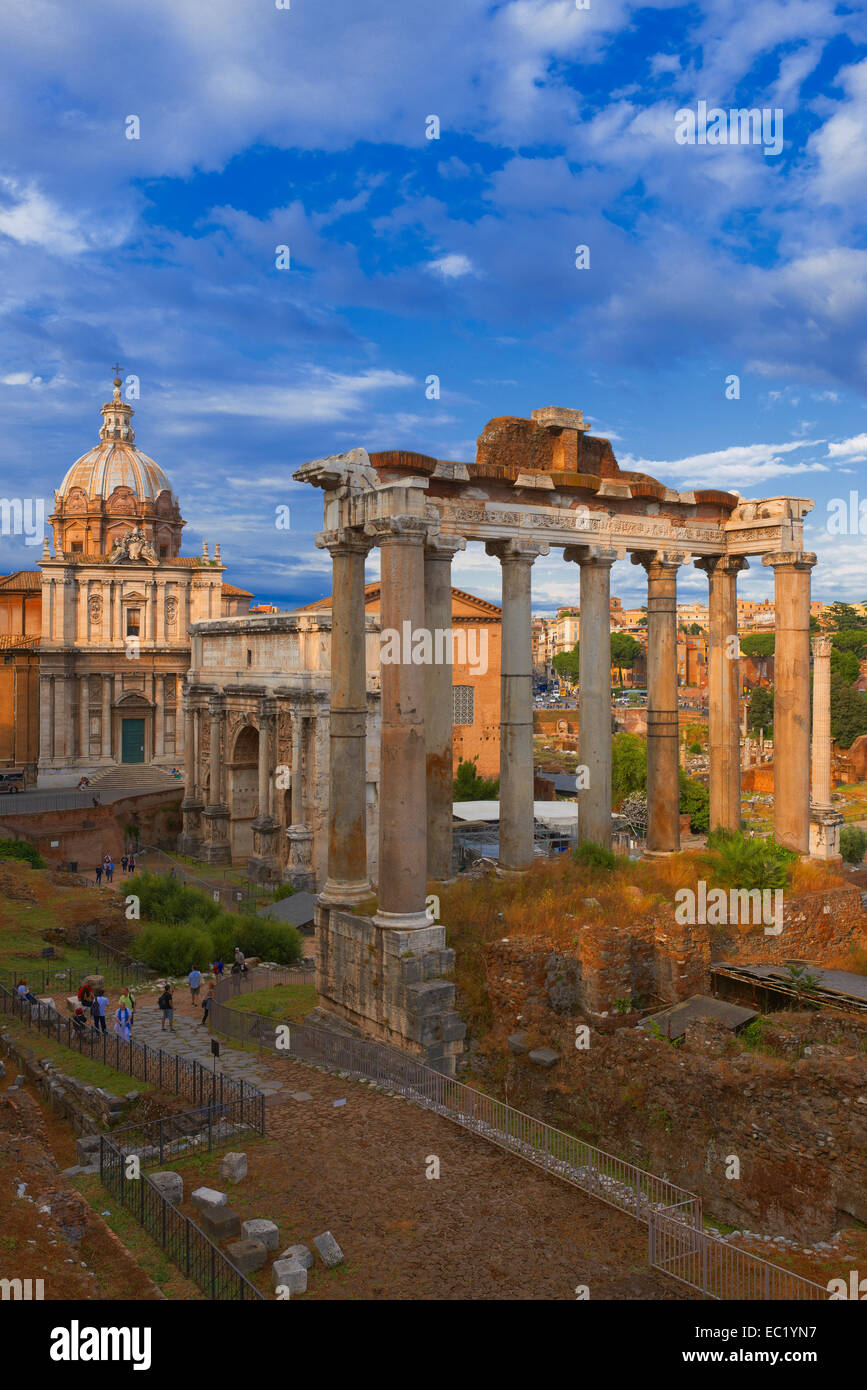 Santi Luca e Martina, Septimius Severus Arch, Church Temple of Saturn ...