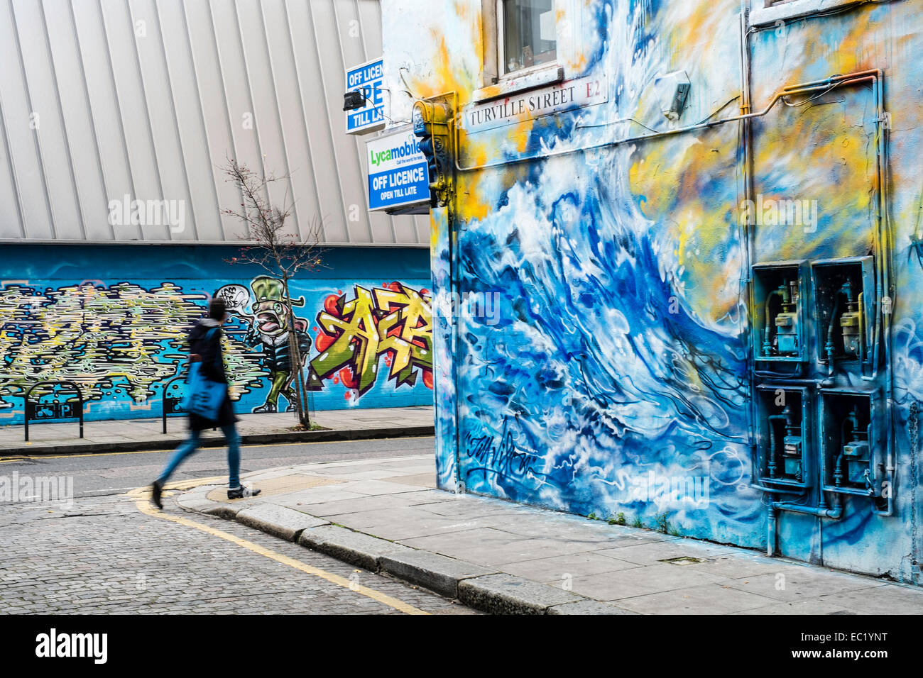 Mural, Brick Lane area, London, United Kingdom Stock Photo - Alamy