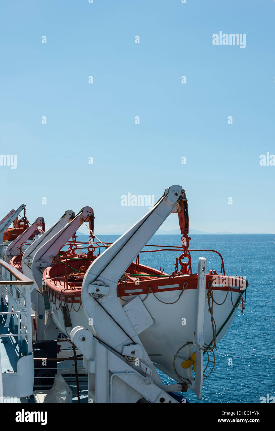 Ferry lifeboats hi-res stock photography and images - Alamy