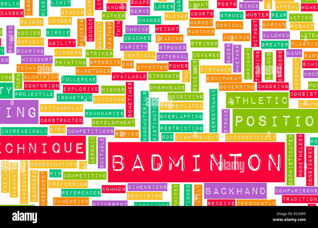 Badminton Concept as a Sport Game for Recreation Stock Photo - Alamy