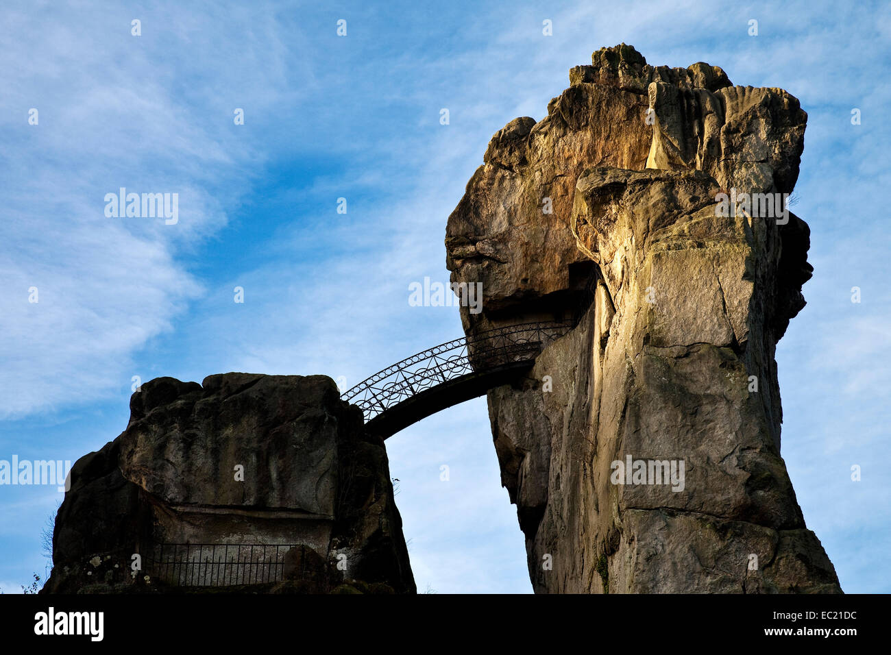 Externsteine, sandstone rock formations, Horn-Bad Meinberg, Teutoburg ...