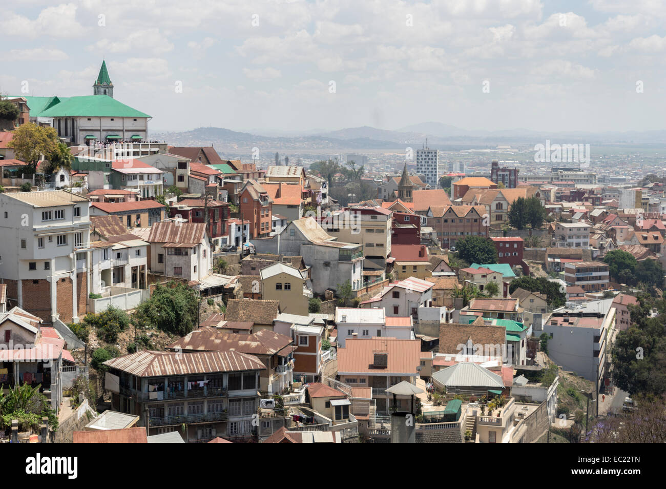 A view over buildings in Antananarivo Madagascar Stock Photo - Alamy