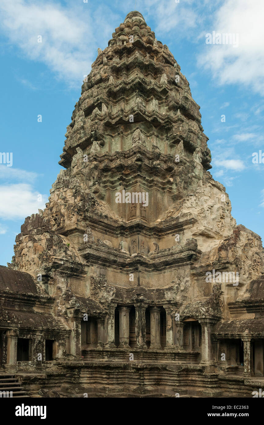 Central Tower of Angkor Wat, Siem Reap, Cambodia Stock Photo - Alamy