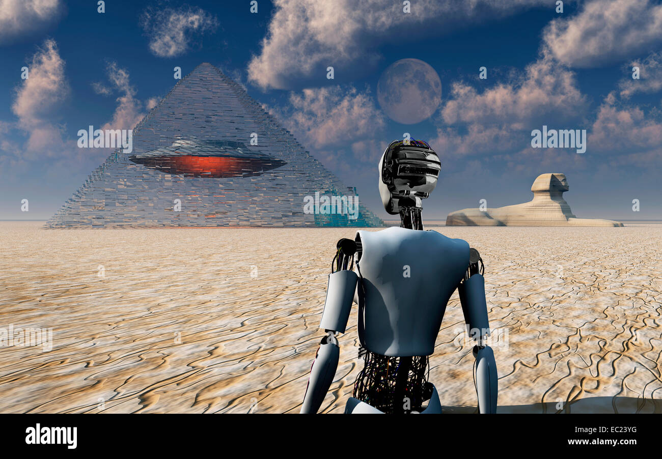 Pyramids Used As Dimensional Portals By Advaned Aliens Stock Photo - Alamy