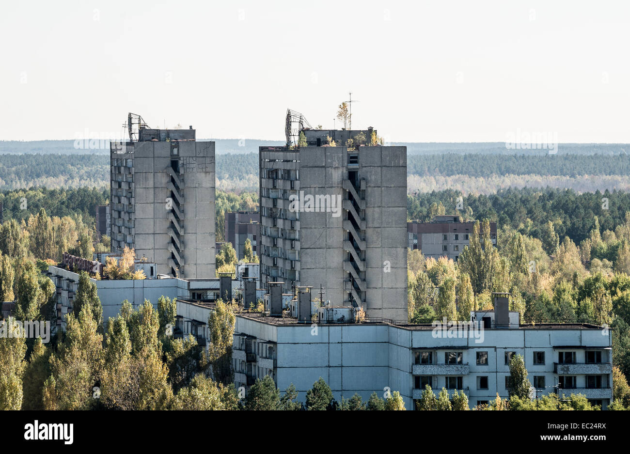 view from 16-storied block of flats roof on Heroes of Stalingrad St in ...