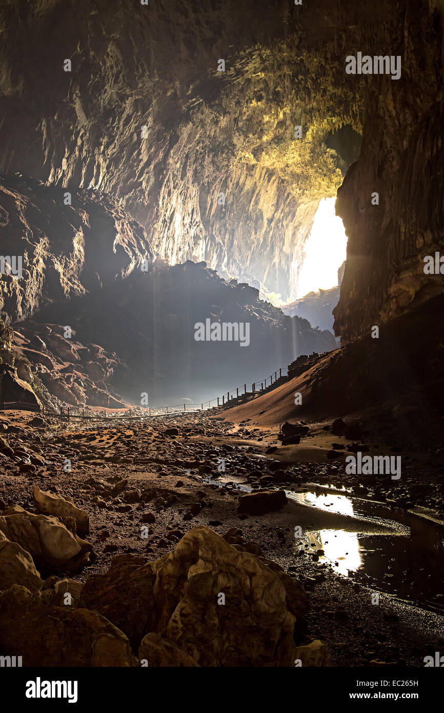 Deer Cave large passage, Gunung Mulu national park, Malaysia Stock ...