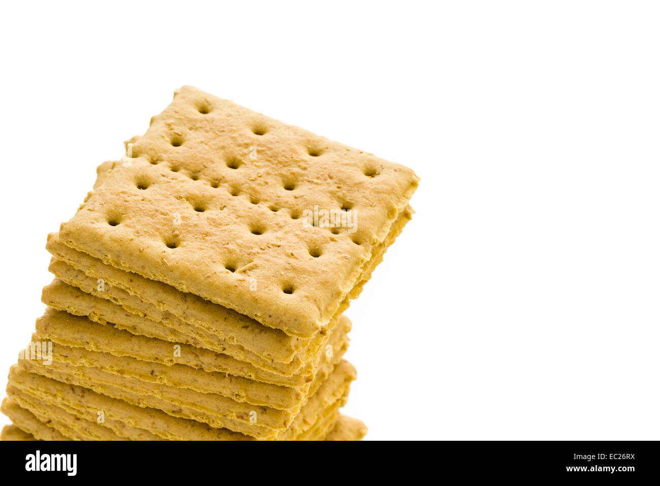 Stack of graham crackers on a white background Stock Photo - Alamy