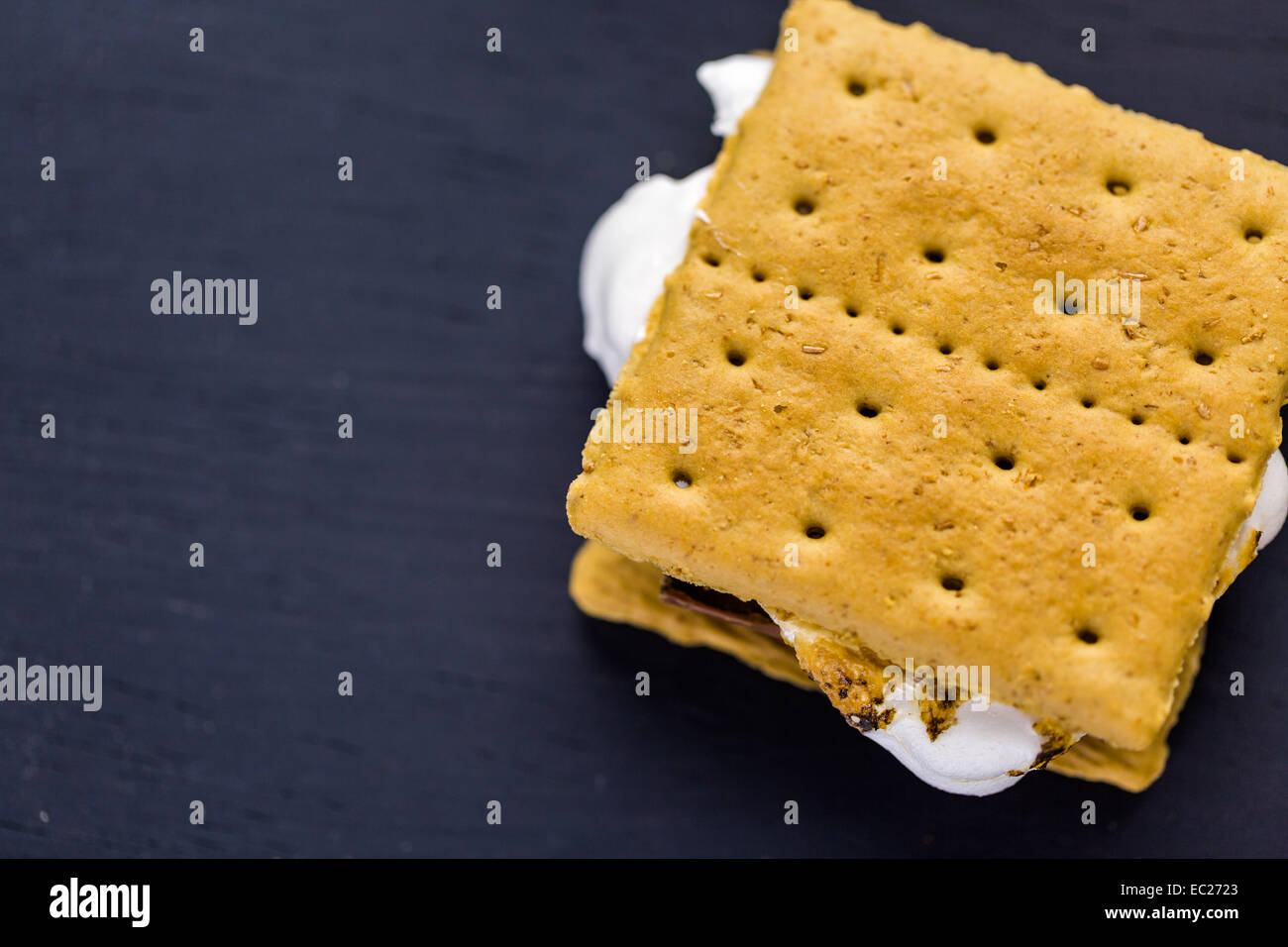 Freshly toasted smores with large white marshmallows Stock Photo - Alamy