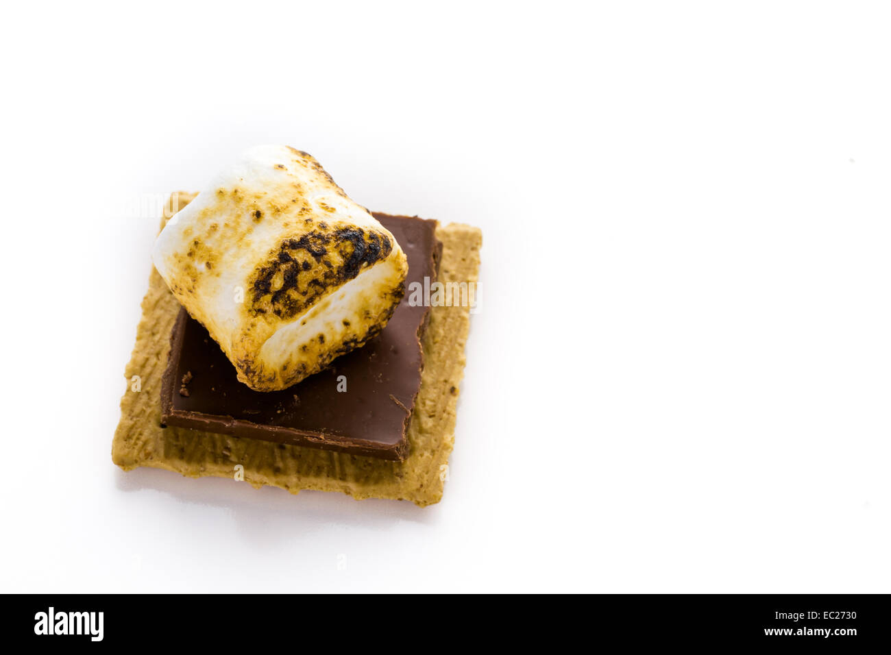 Freshly toasted smores with large white marshmallows Stock Photo - Alamy