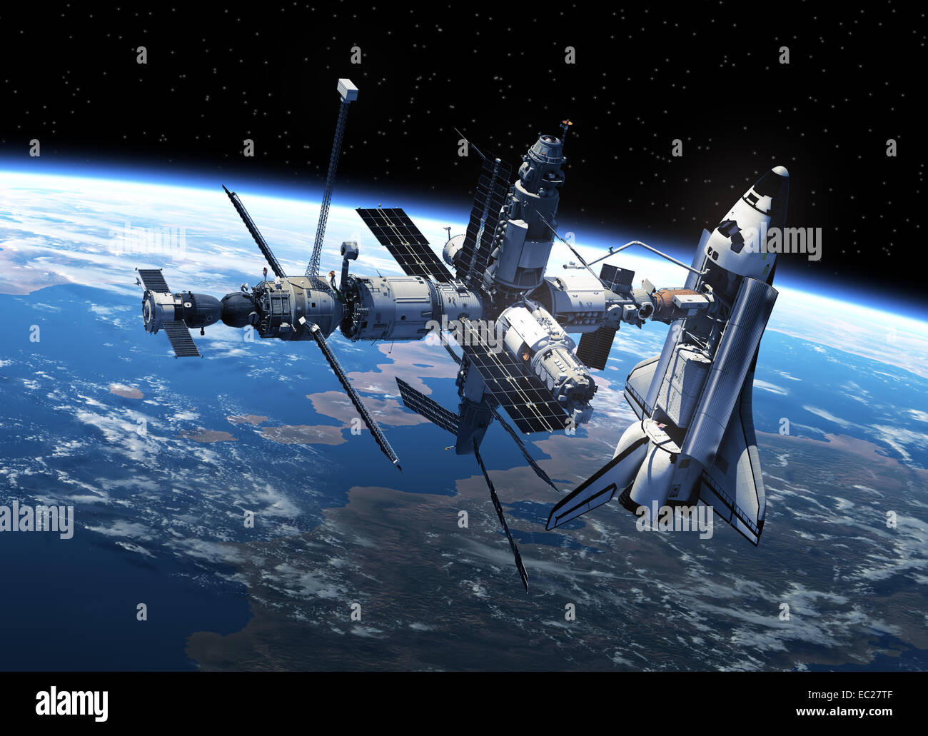 Space shuttle station in hi-res stock photography and images - Alamy