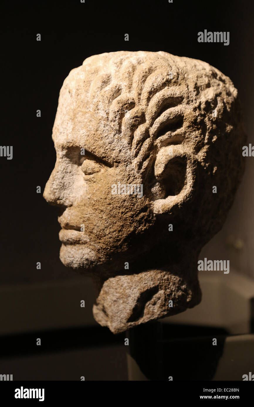 Roman art. Funerary portrait.1st c. AD. Excavations of the Roman walls ...
