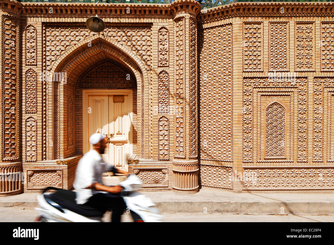 The ancient city of Kashgar, China is a home to Uyghur Tribe Stock ...
