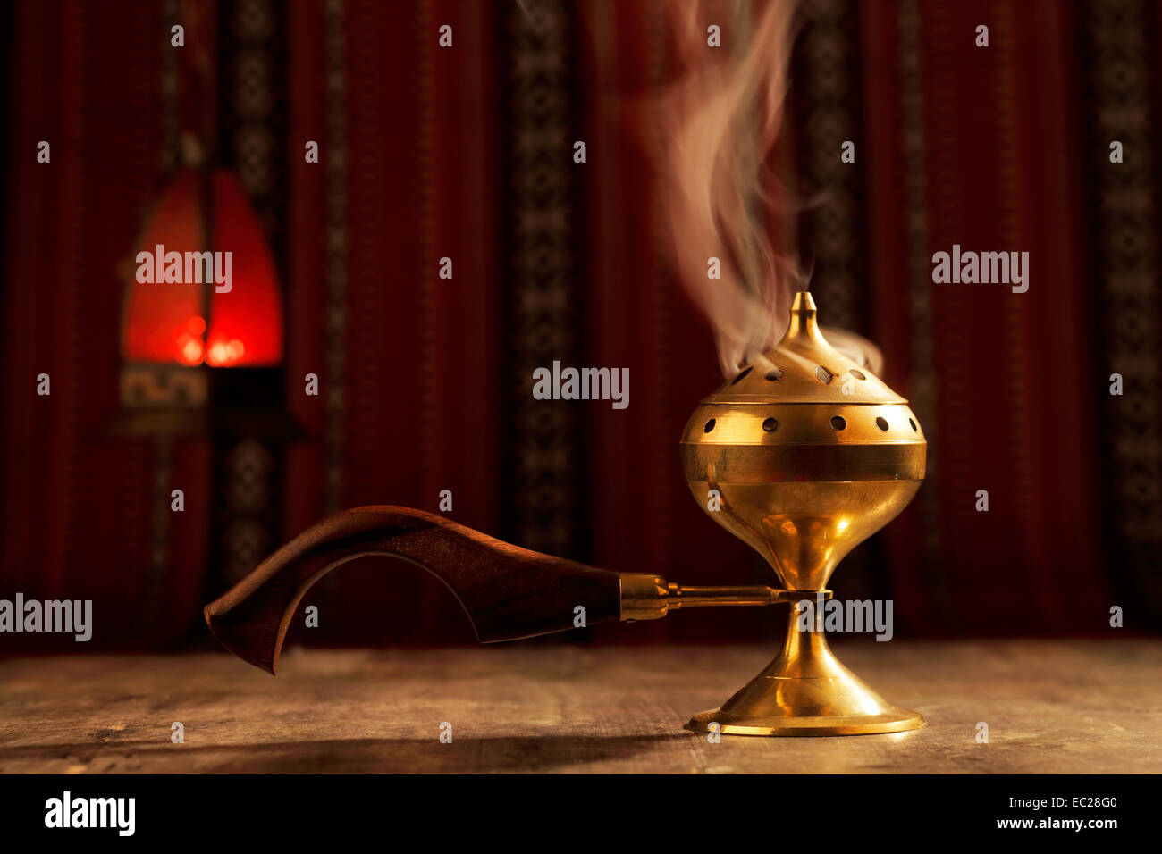 Bukhoor is usually burned in a mabkhara in many Arab countries Stock ...