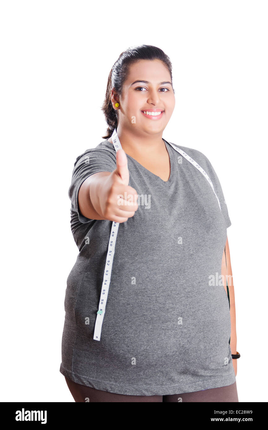 indian Obese Lady Weight loss Stock Photo - Alamy