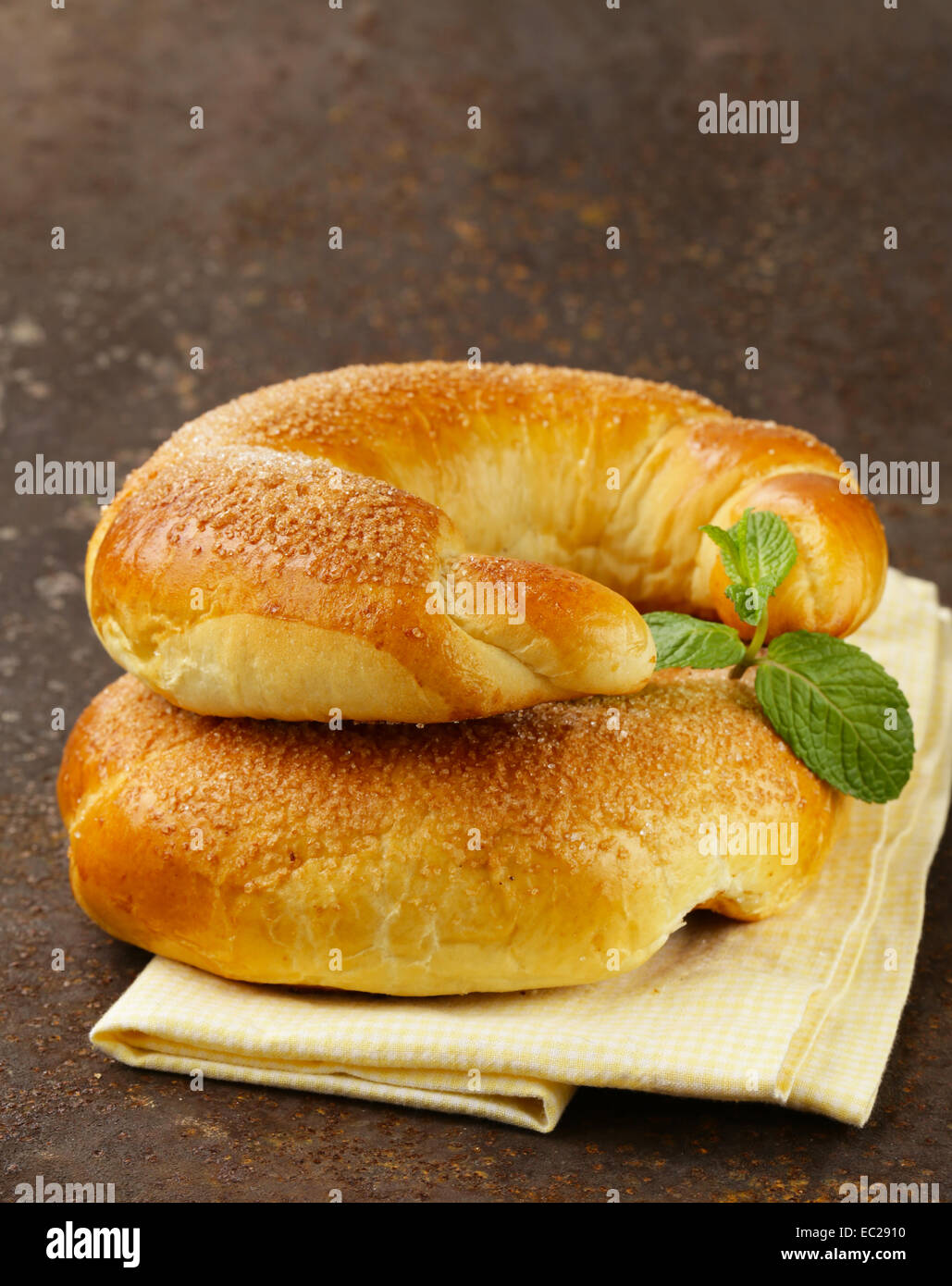 homemade pastries, sweet buns rolls with sugar Stock Photo - Alamy