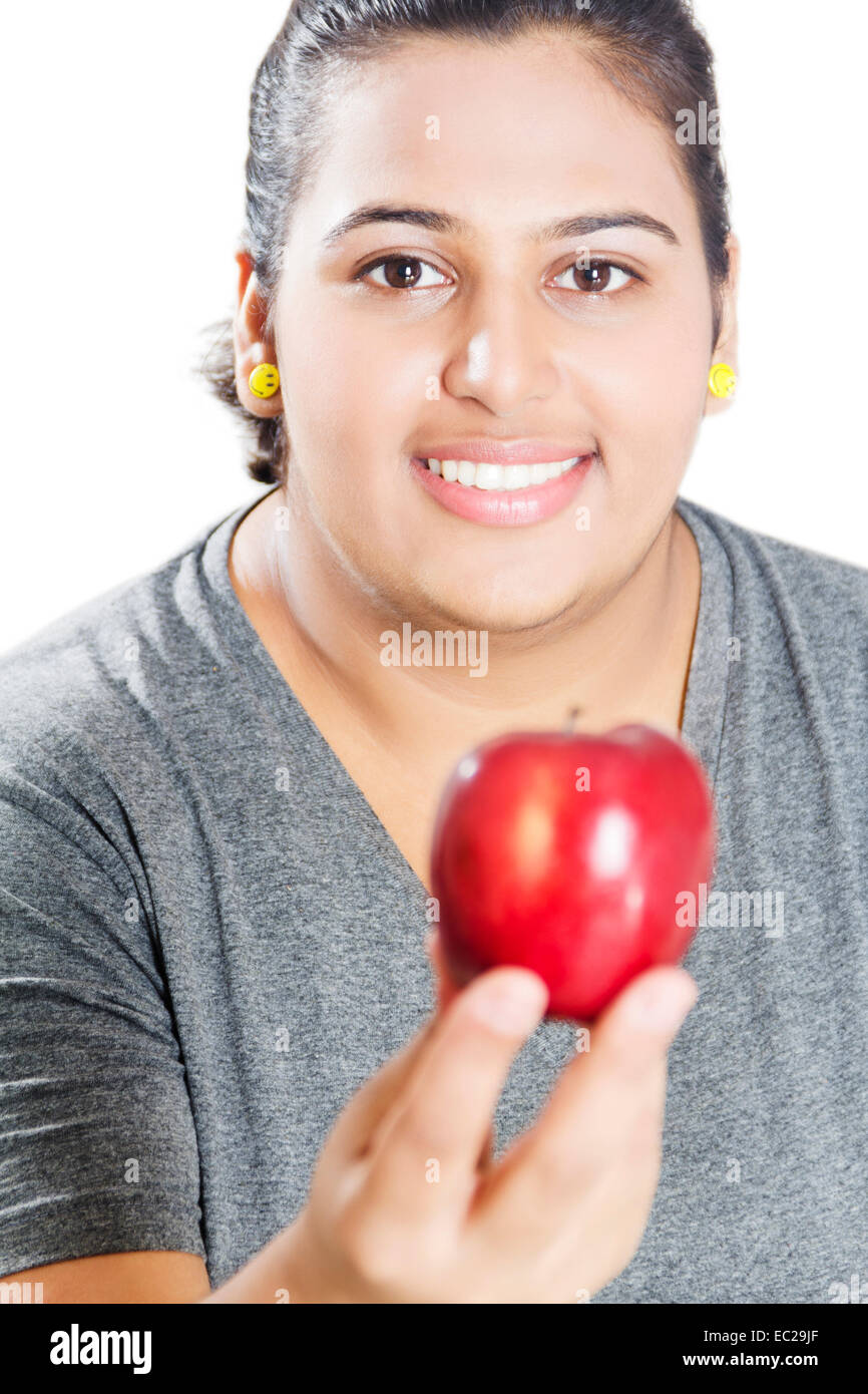 indian Obese Lady Dieting Stock Photo - Alamy