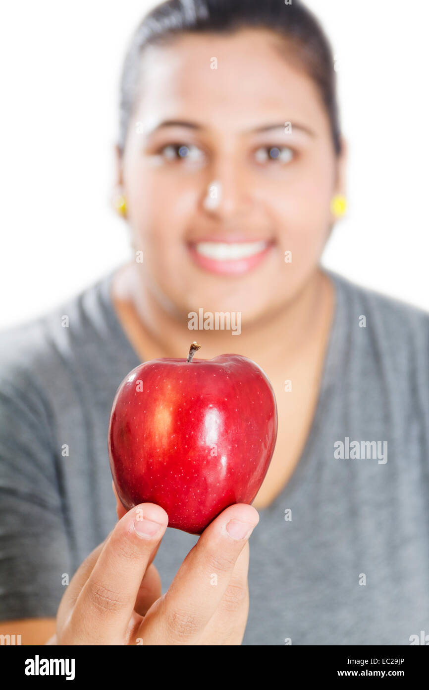 indian Obese Lady Dieting Stock Photo - Alamy