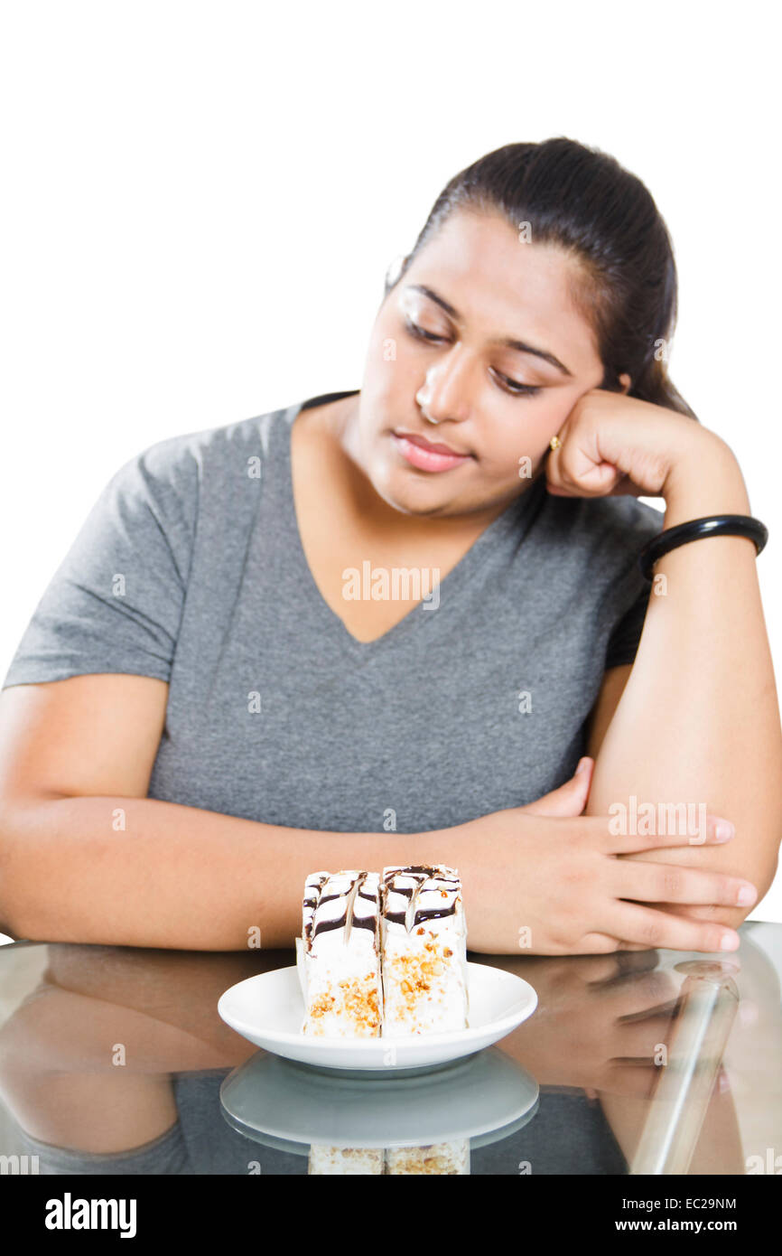 indian Obese Lady Control Over Weight problem Stock Photo - Alamy